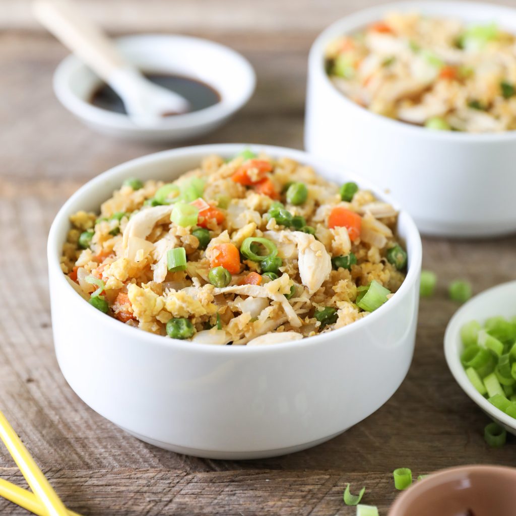 Chicken Cauliflower Fried Rice Recipe - Farm Flavor Recipe