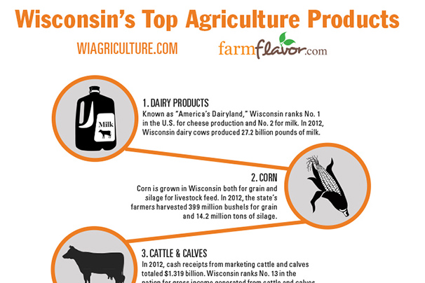 Wisconsin's Top 10 Agricultural Commodities (Infographic) - Farm Flavor
