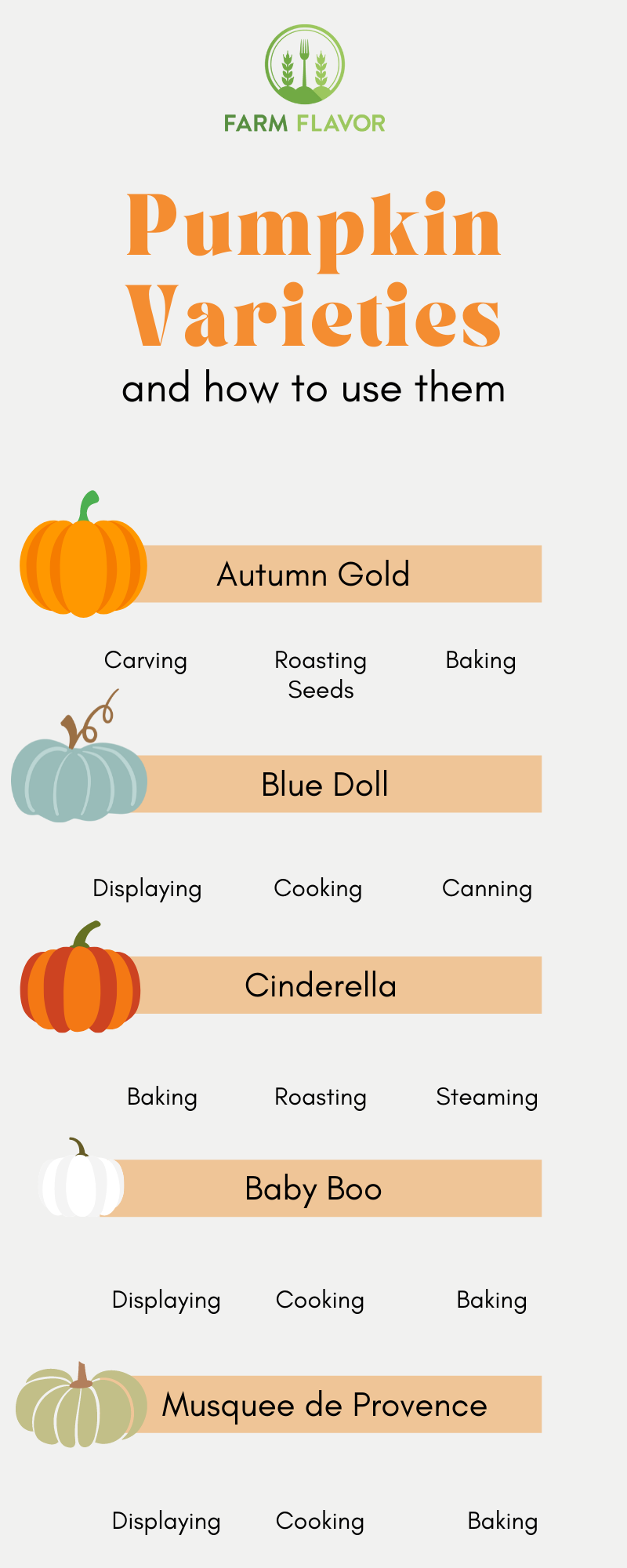 10 Pumpkin Varieties and How to Use Them - Farm Flavor
