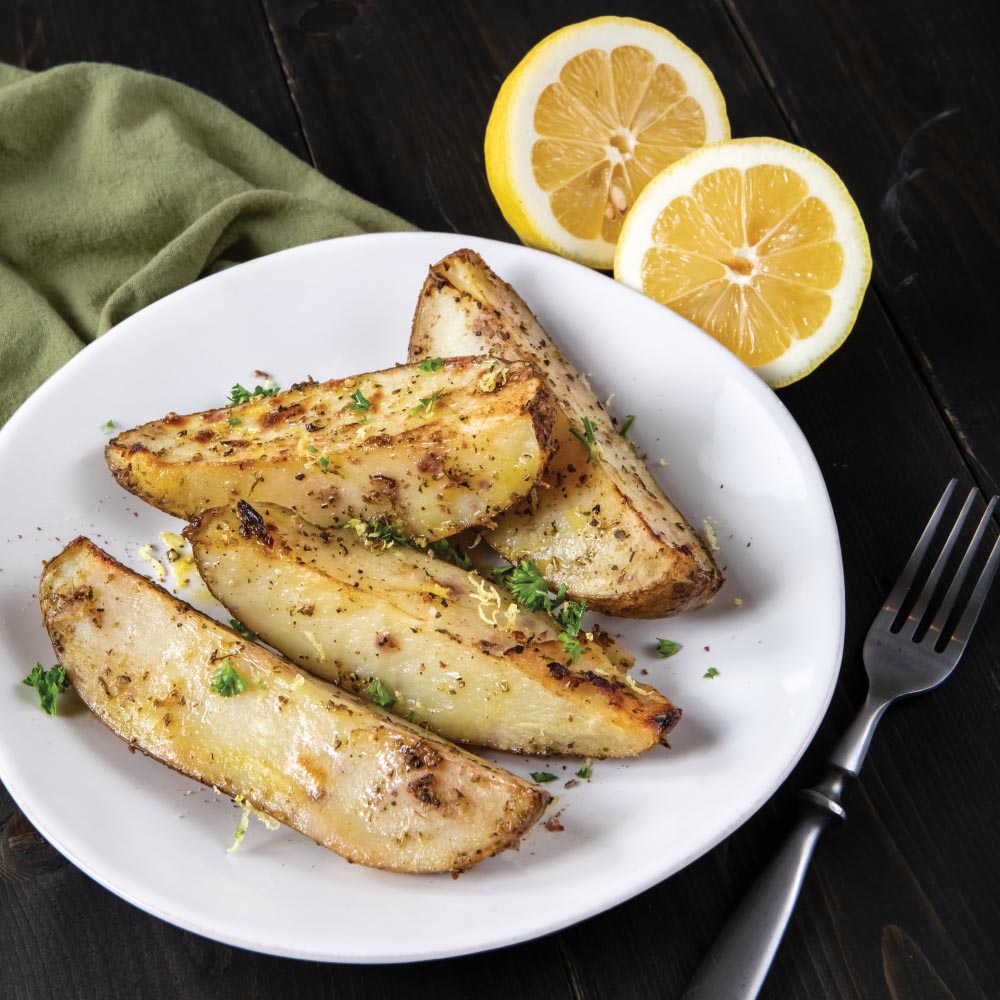 Roasted Lemon-Pepper Potatoes Recipe - Farm Flavor Recipe