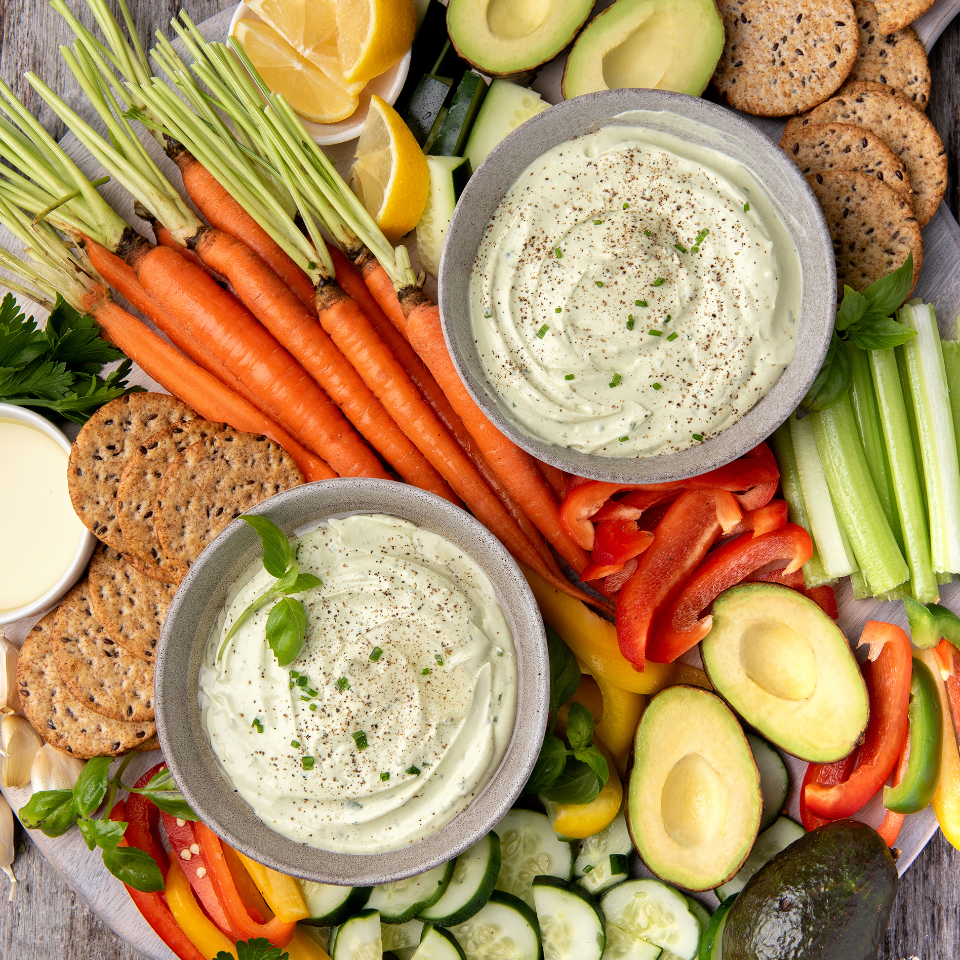 Green Veggie Dip Recipe - Farm Flavor Recipe