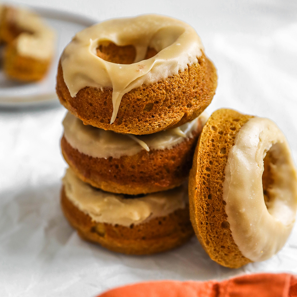 Baked Pumpkin Doughnuts Recipe - Farm Flavor Recipe