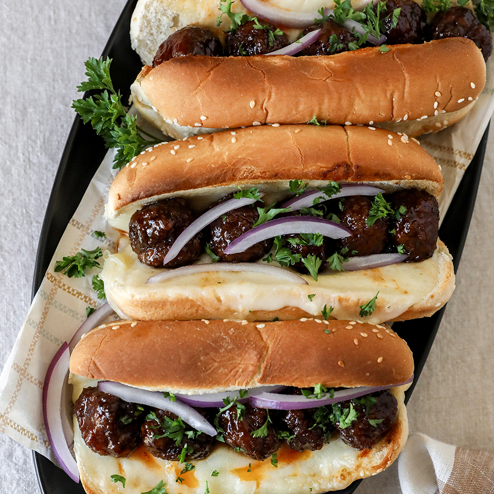 Easy Meatball Subs Recipe - Farm Flavor Recipe