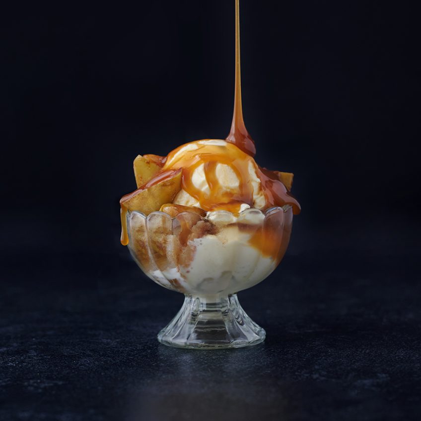 Salted Caramel Apple Sundaes - Farm Flavor Recipe