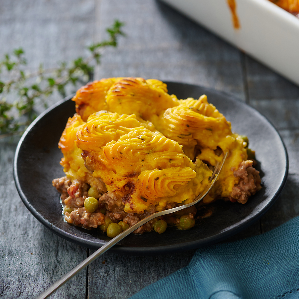 Shepherd’s Pie with Herbed Butternut Squash Puree Recipe - Farm Flavor ...
