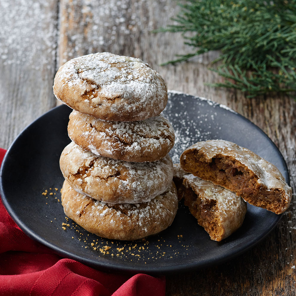 Gingerbread Crinkle Cookies - Farm Flavor Recipe