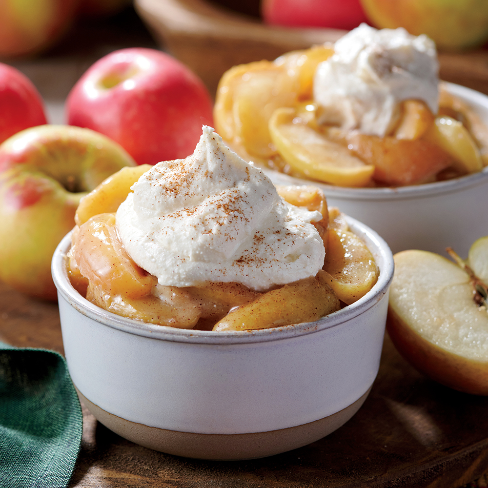 Maple Baked Apples with Ricotta Cream - Farm Flavor Recipe